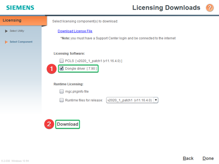 Manual download of “dongle” license drivers | EDA Solutions